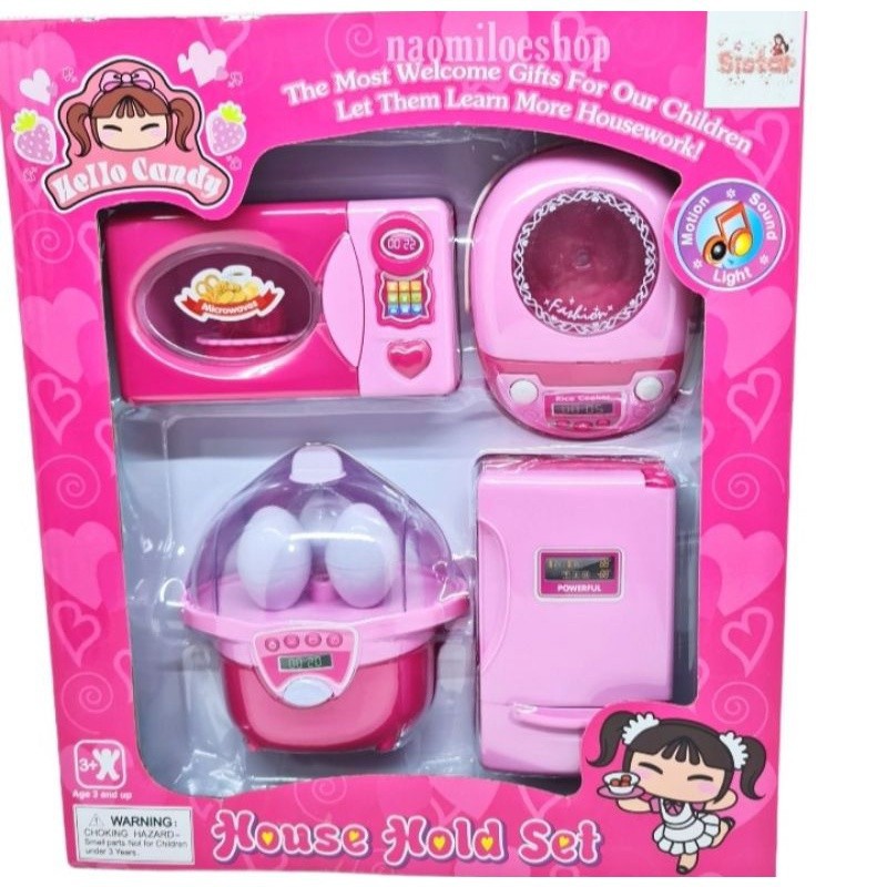 Jual Mainan Anak Family Mini Appliance Assemble Blender Mixer Coffee Maker | Shopee Indonesia