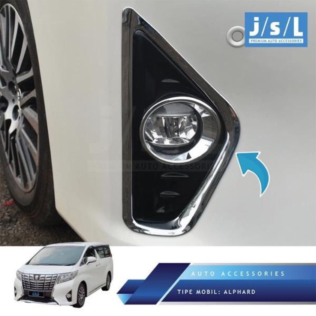 Jual RING FOGLAMP ALL NEW ALPHARD 2015 list cover lis fog lamp VARIASI ...