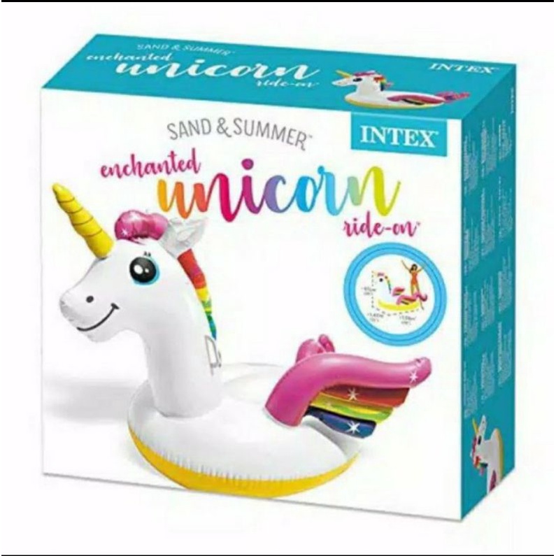 Jual Pelampung kolam renang Intex Unicorn Inflatable Ride-On ...