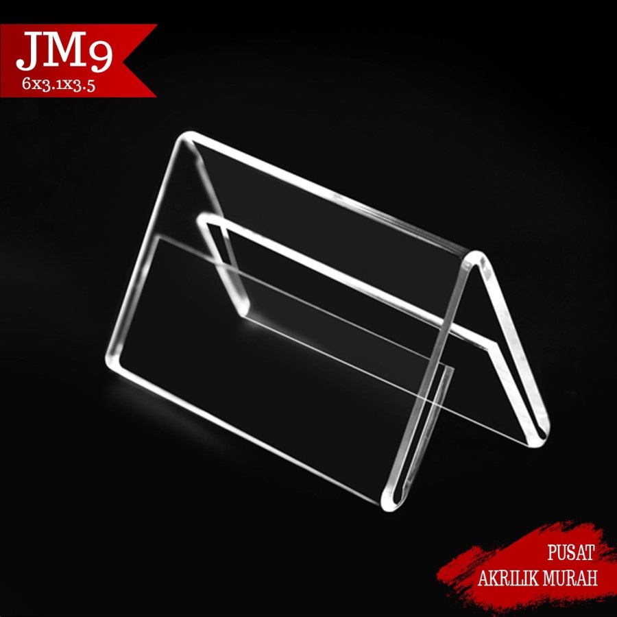 Jual Sign Holder Akrilik JM009 / papan nama akrilik / standing ...