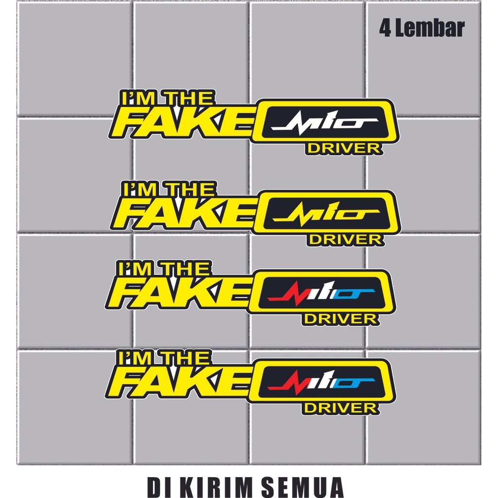Jual v5 STICKER THAILOOK MIO FAKE ISI 4 rb | Shopee Indonesia