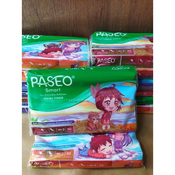 Jual Tissue Paseo Travel pack / 1pack Isi 50 Lbr Tisue paseo Tisu 2ply ...
