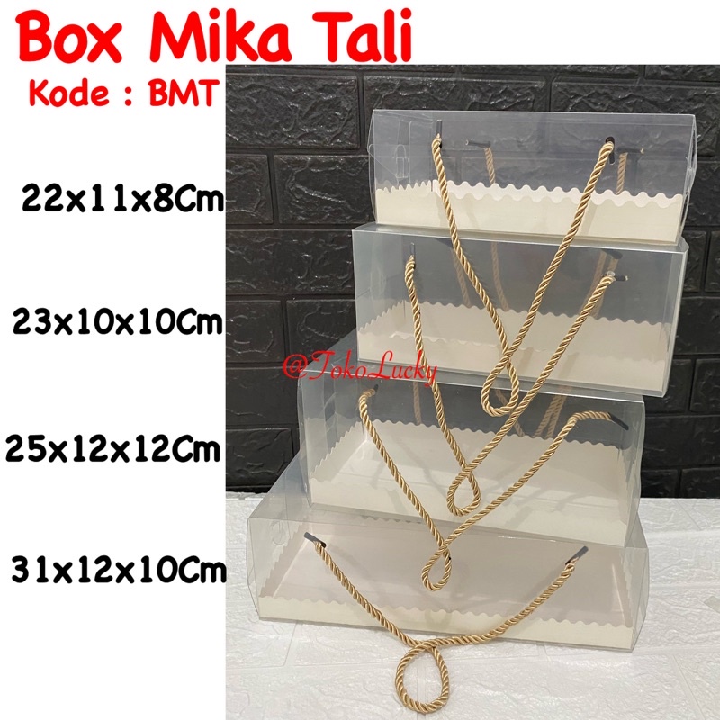 Jual Box Mika Tali / Box Mika Tali Bolu Gulung/ Box Mika Tali Roll Cake ...