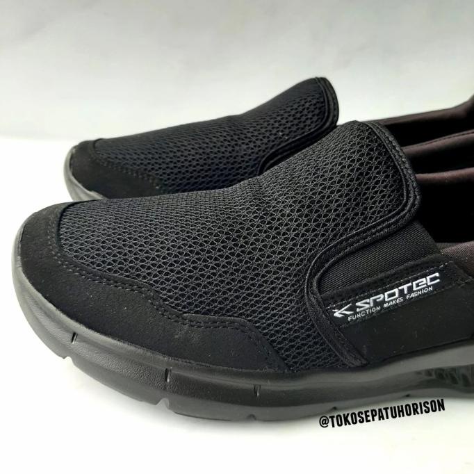 Jual Banting Harga Big Size Walking Shoes - Spotec Lexy Full Black ...