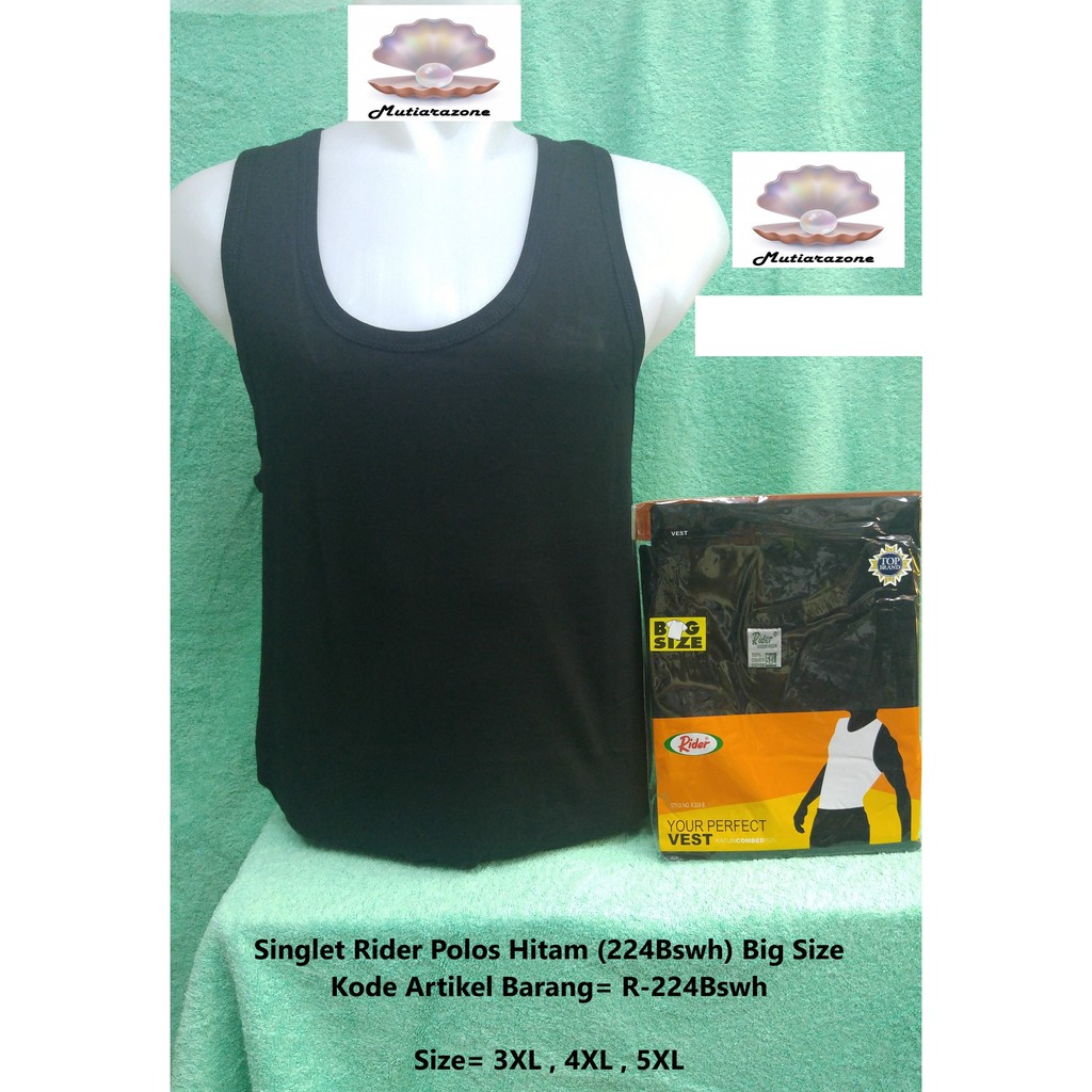 Jual Singlet Rider 224 Hitam Jumbo Size | Shopee Indonesia