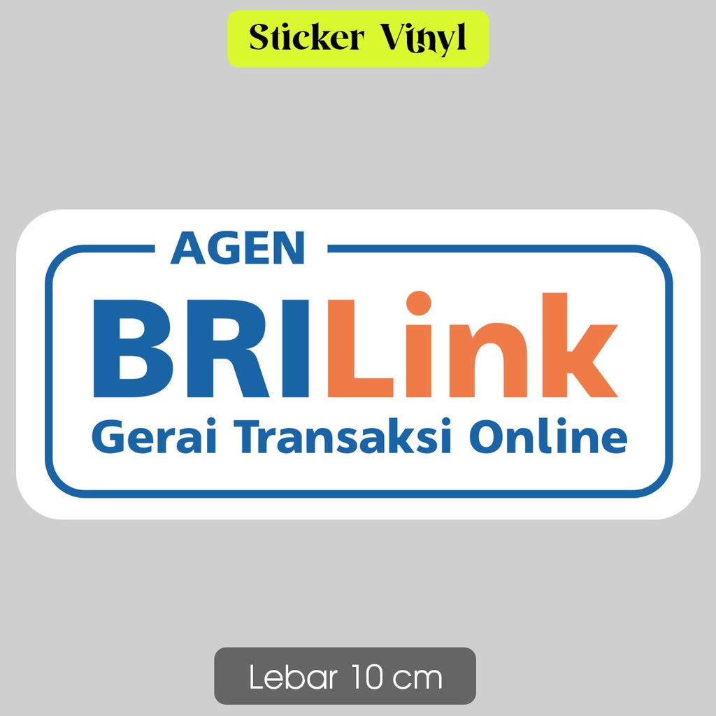 Jual Stiker Agen Brilink 01 Gerai Transaksi Online Sticker Satuan Anti ...