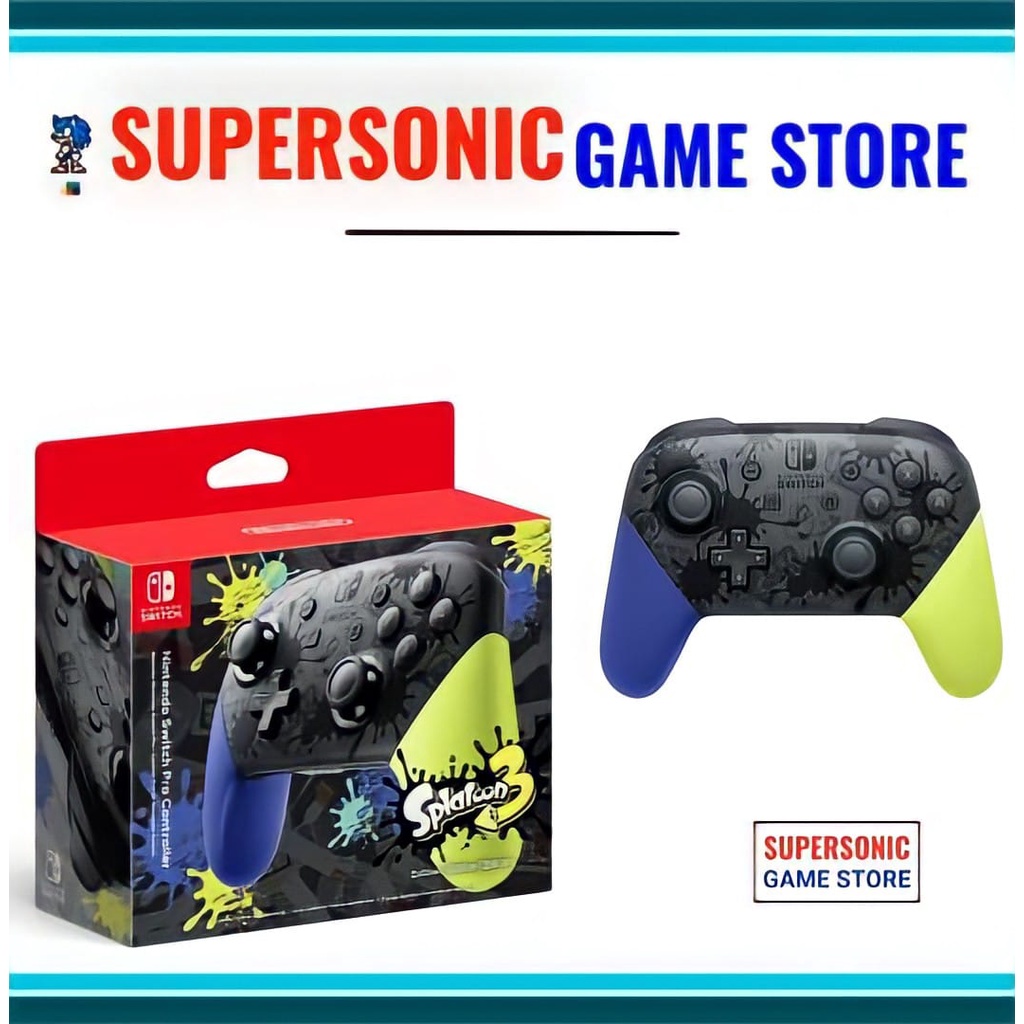 Jual Nintendo Switch Pro Controller Splatoon 3 Edition | Shopee Indonesia