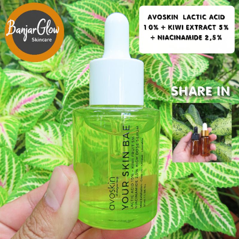 Jual AVOSKIN LACTIC ACID 10% + KIWI EXTRACT 5% + NIACINAMIDE 2,5% ...