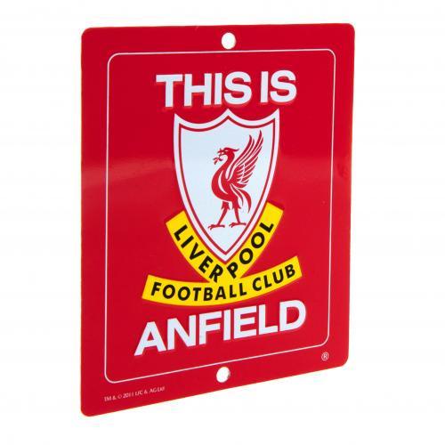 Jual Liverpool This Is Anfield, Metal Window Sign, Official Merchandise ...