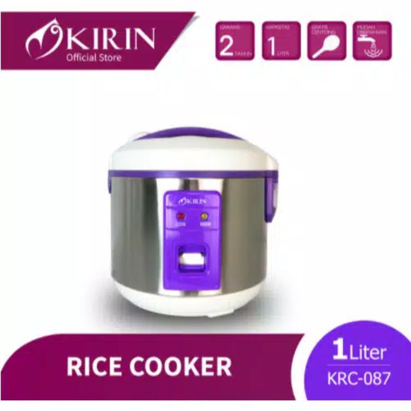 Jual Magic Com Kirin KRC 087 1 Liter ungu merah biru | Shopee Indonesia