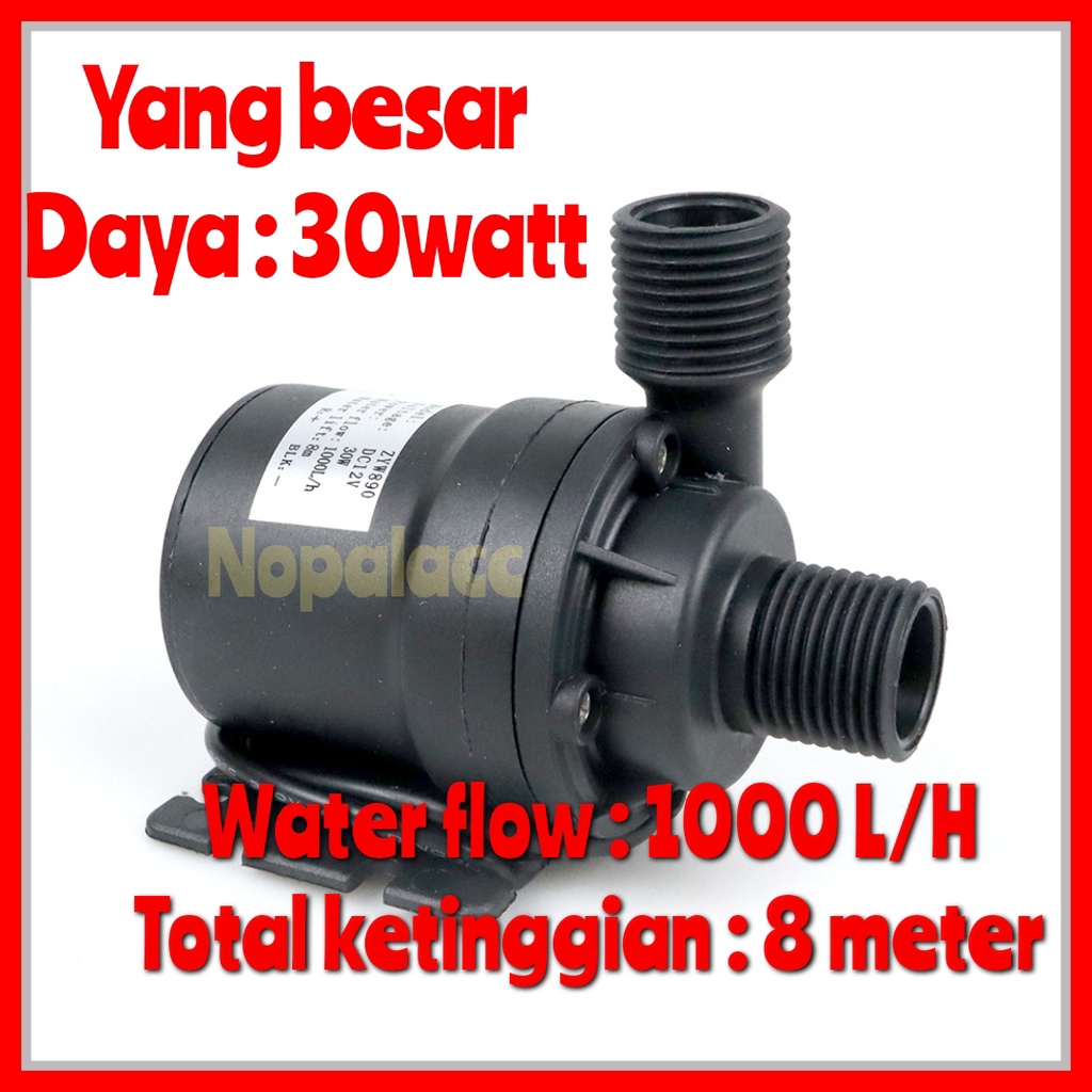 Jual pompa submersible dc 12v 30watt 8meter pompa air submersible pompa ...