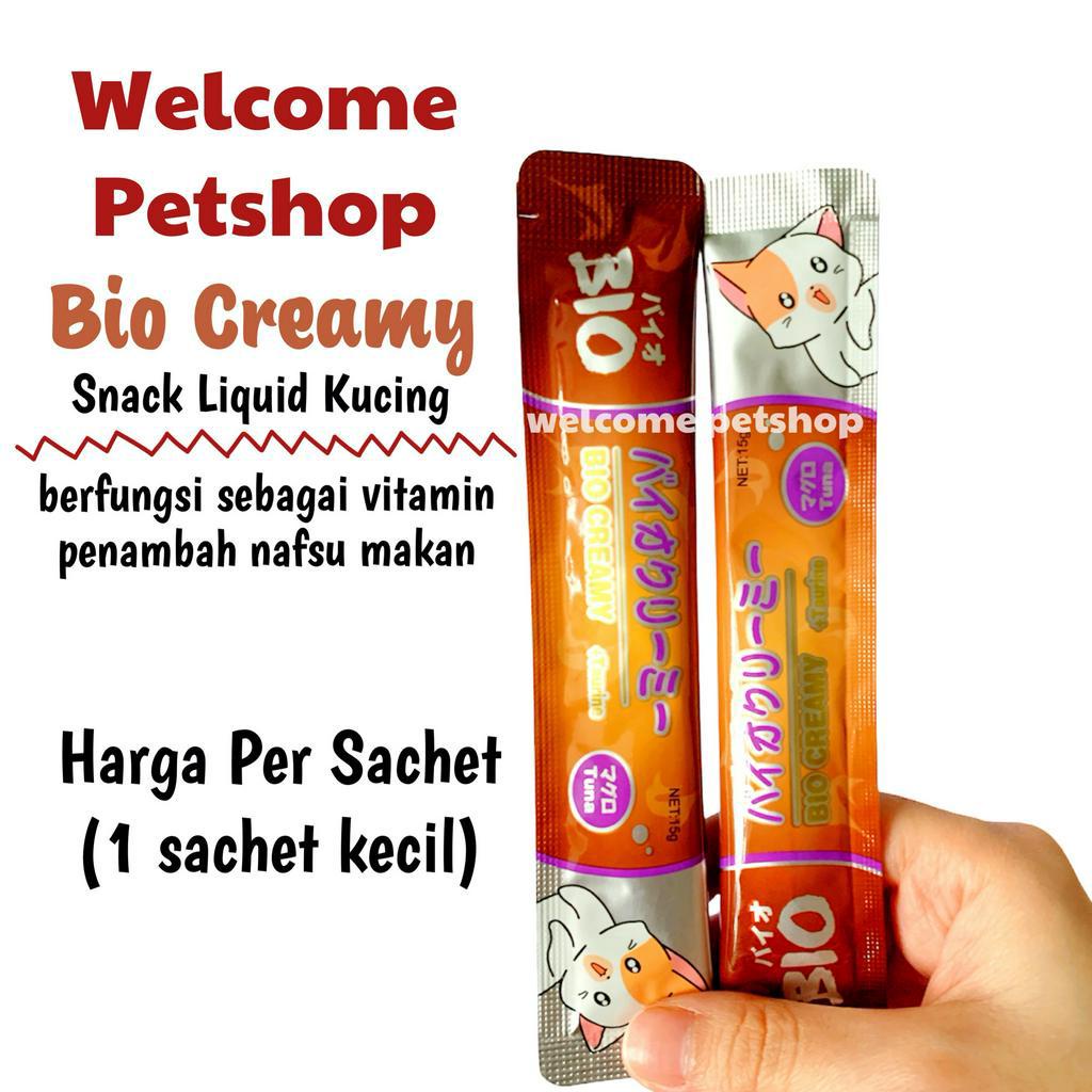 Jual Bio Creamy Snack Kucing (1 SACHET) / Snack Cair varian Tuna ...
