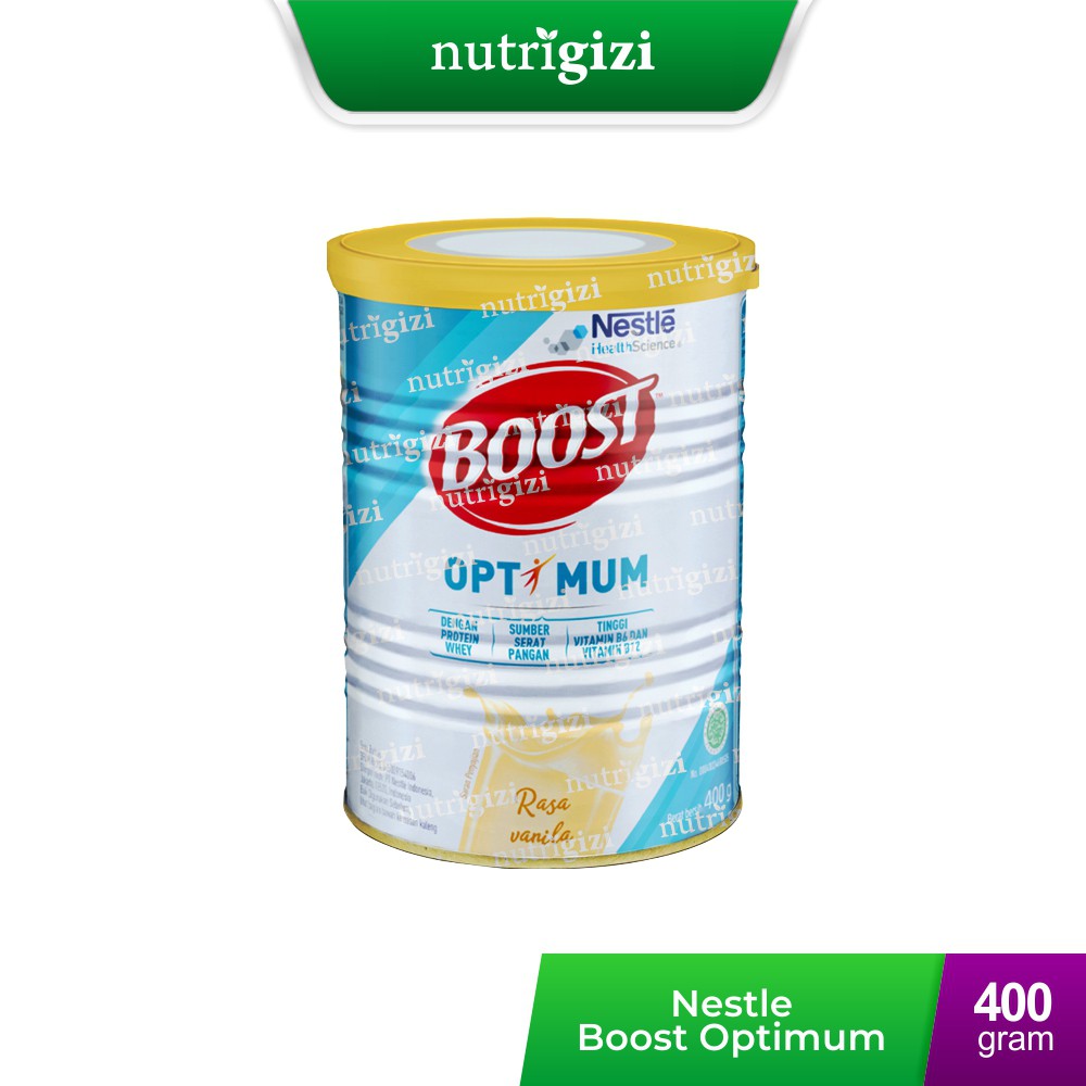 Jual Nutrigizi | Nestle Boost Optimum 400 gr Susu Dewasa dan Lansia Pemulihan Sakit Tinggi ...
