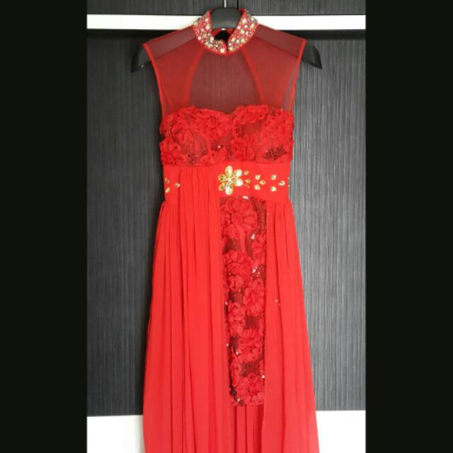 Jual Gaun merah/red gown | Shopee Indonesia