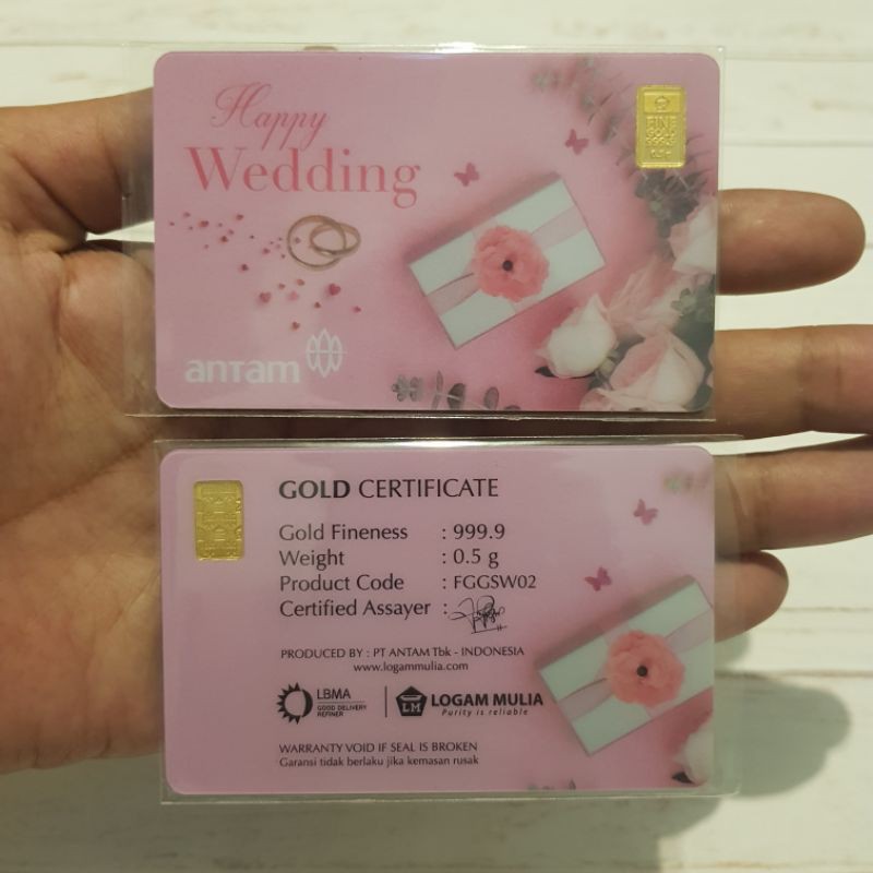 Jual LM Antam Gift Series 0,5 / 0.5 gr gram Barakallah Selamat Happy ...