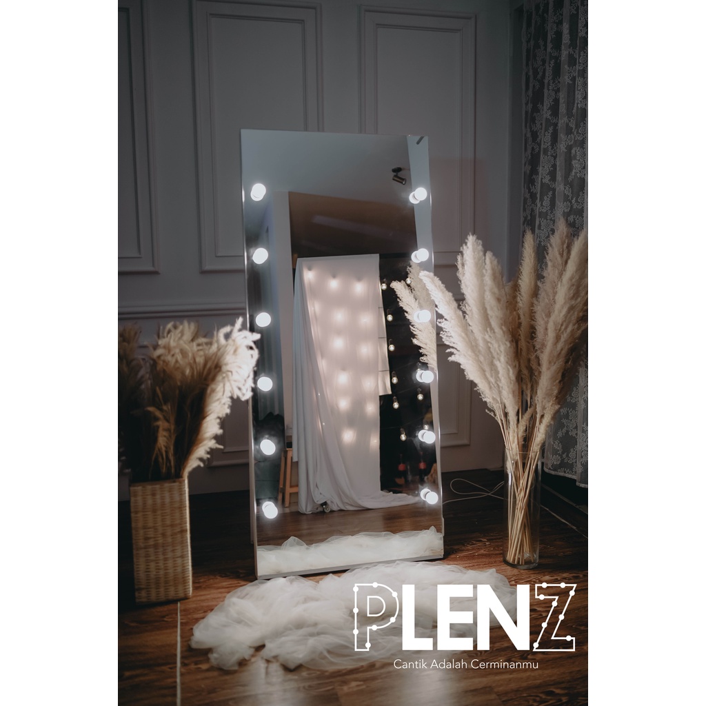 Jual Full Body Vanity Mirror Standing LED 180cmx80cm | Shopee Indonesia