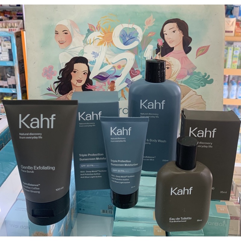 Jual (BISA COD)PAKET KAHF SKINCARE UNTUK PRIA/COWO/LENGKAP/PERAWATAN ...