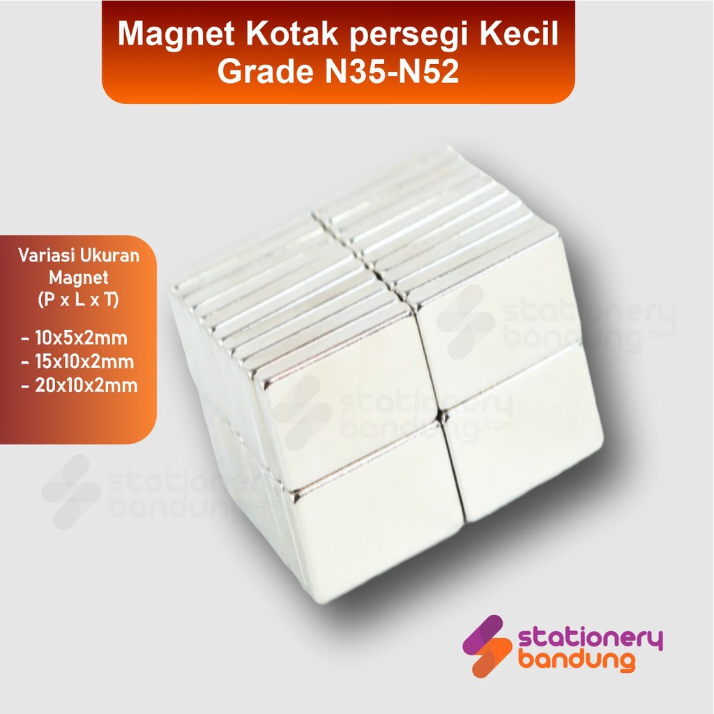 Jual Magnet Magnit Besi Berani Neodymium Ukuran Kecil Strong Kuat Kotak ...