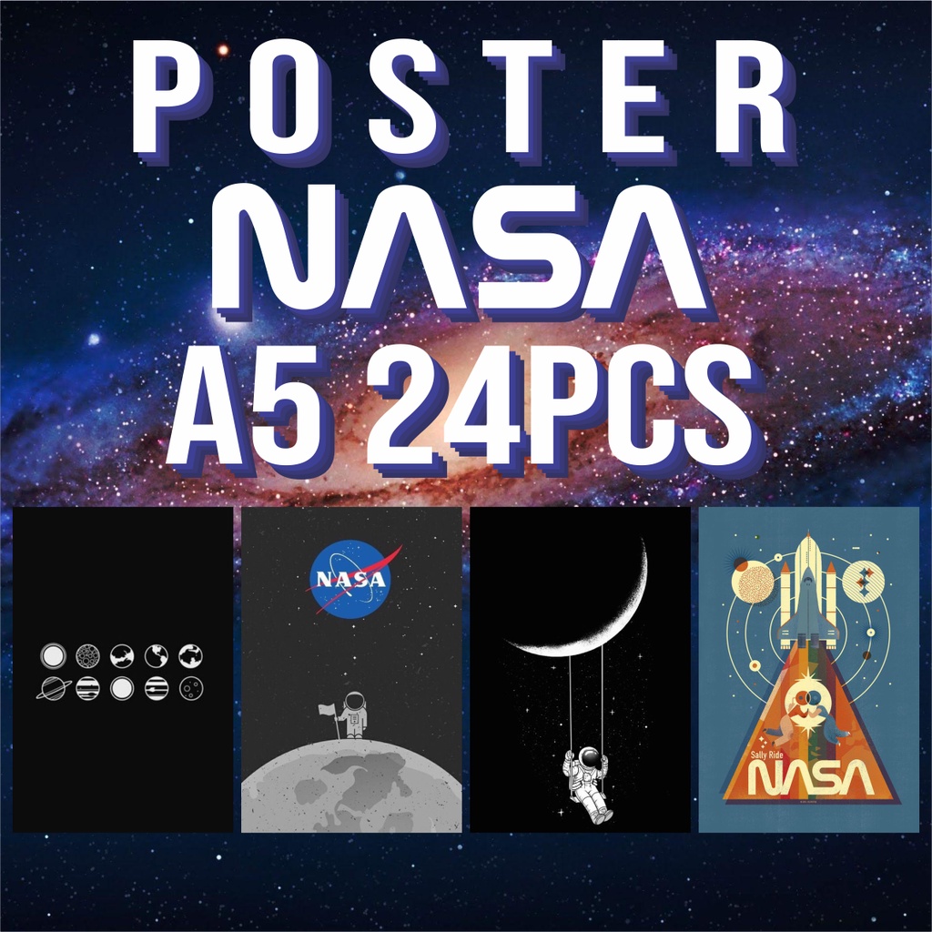 Jual Poster Nasa Paket 24pcs A5 Poster Aesthetic Poster Dinding Poster Kamar Wallposter | Shopee ...
