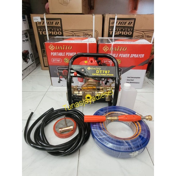 Jual DAITO Mesin Steam Portable 2Tak + Selang 20Meter | Shopee Indonesia