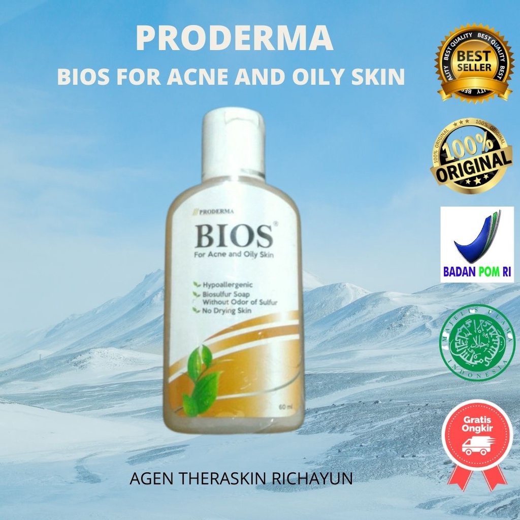 Jual proderma bios wash for acne and oily skin (60 ml) | Shopee Indonesia