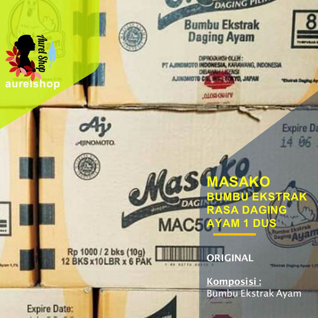 Jual Masako Kaldu Rasa Daging Ayam 11 g kemasan Karton | Shopee Indonesia