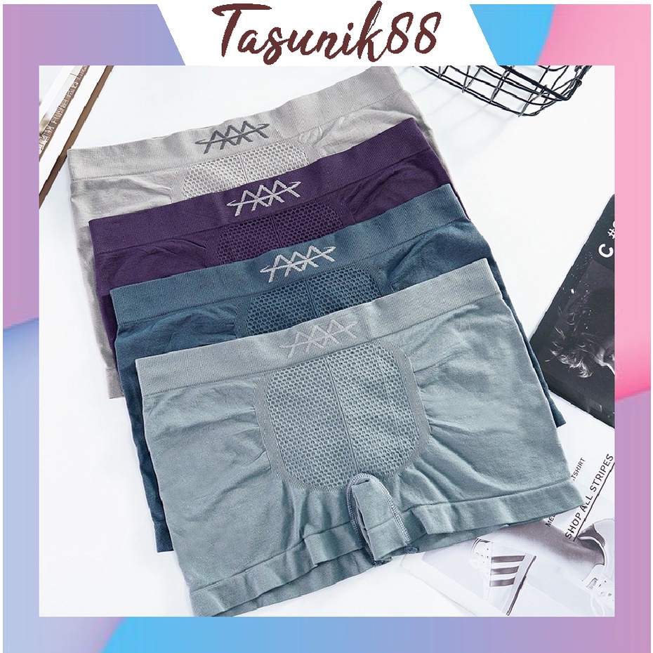 Jual ⭐TasUnik88⭐ B063 Celana Dalam Boxer Rajut Impor Pria Adem / CD Underwear Sempak Pria Import ...