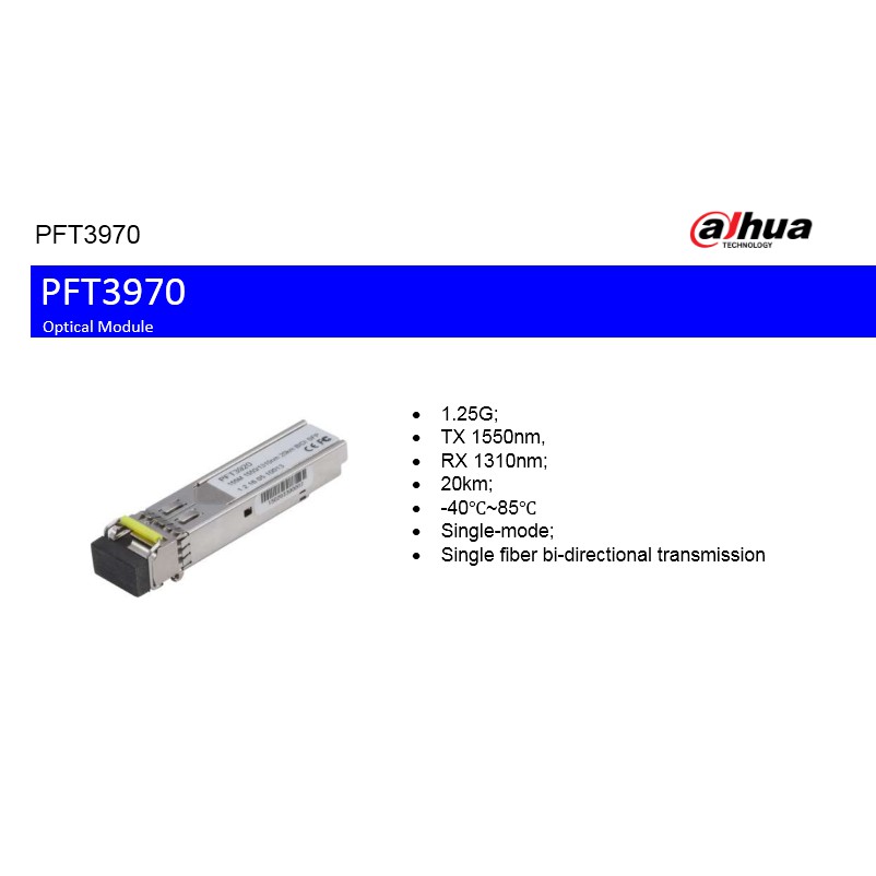 Jual Dahua Transmission Accessories PFT3970 Optical Module | Shopee ...