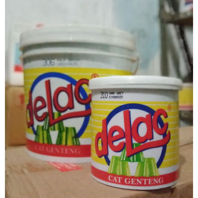 Jual CAT GENTENG DELAC GALON 3,5 KG WARNA CAT EXTERIOR LAPANGAN/TROTOAR ...