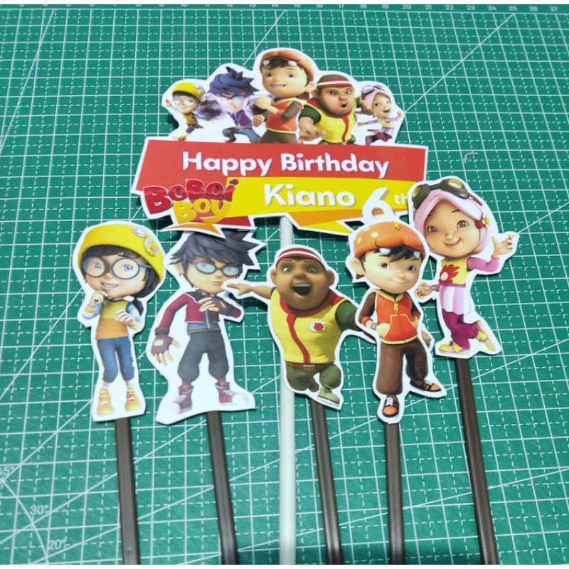 Jual Topper boboiboy/ hiasan kue / Topper Happy Birthday | Shopee Indonesia