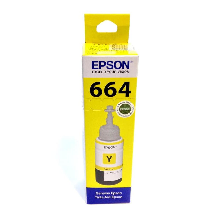Jual Tinta Epson 664 Yellow Original L100 L210 L220 | Shopee Indonesia