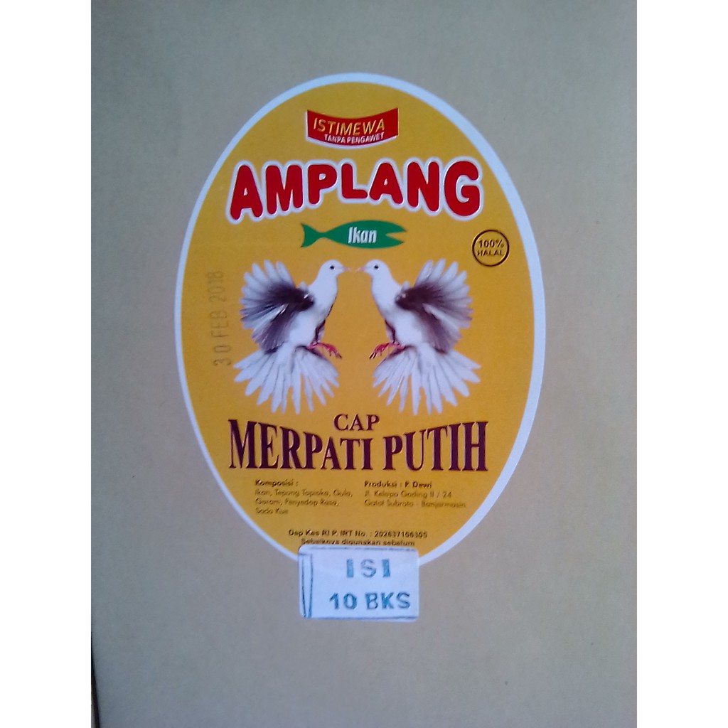 Jual Amplang Ikan Merpati Putih Khas Kalimantan 1 Box | Shopee Indonesia