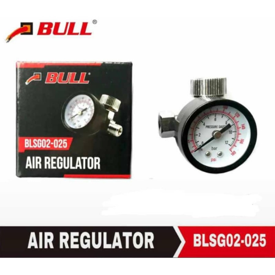 Jual AIR REGULATOR KOMPRESOR 12 BAR 1/4" INCH PENGATUR TEKANAN ANGIN ...