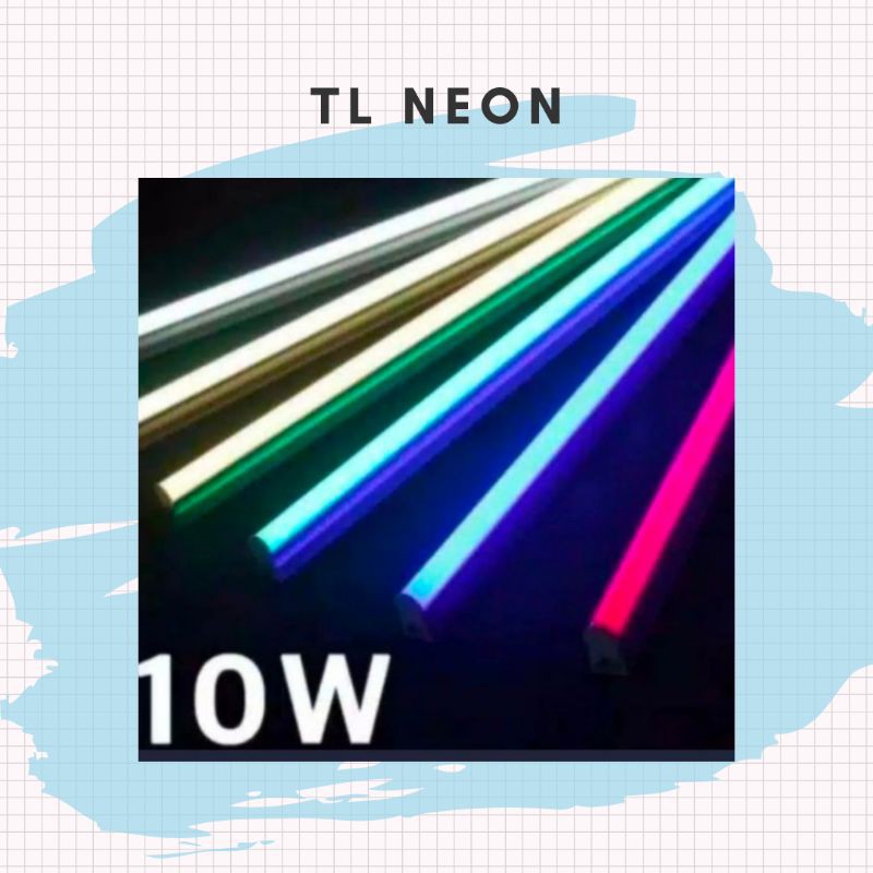Jual Lampu TL Neon T5 LED 10W 60 CM Tube Warna-warni/ Lampu Tumbler / Lampu Hias | Shopee Indonesia