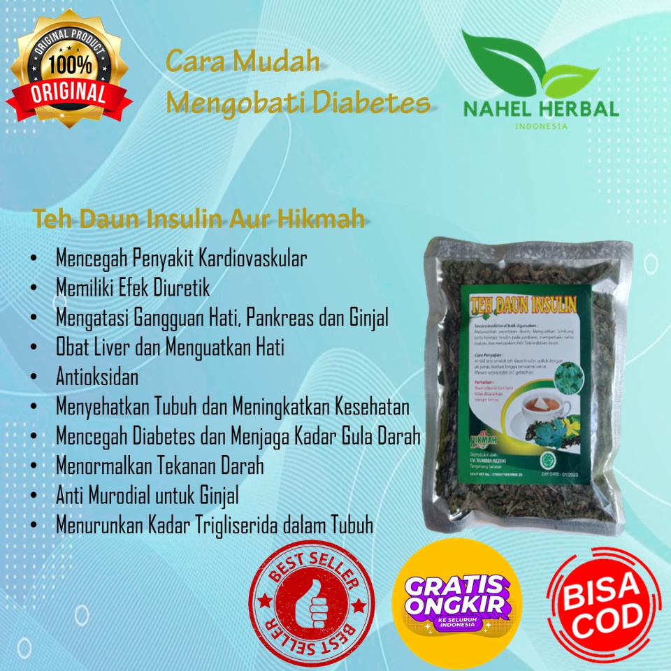 Jual Teh Daun Insulin Hemat bubuk - Obat Diabetes Kering Basah Paling ...
