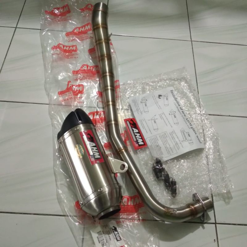 Jual knalpot AHM original jupiter 200cc kanlpot sleep engine 200cc ...