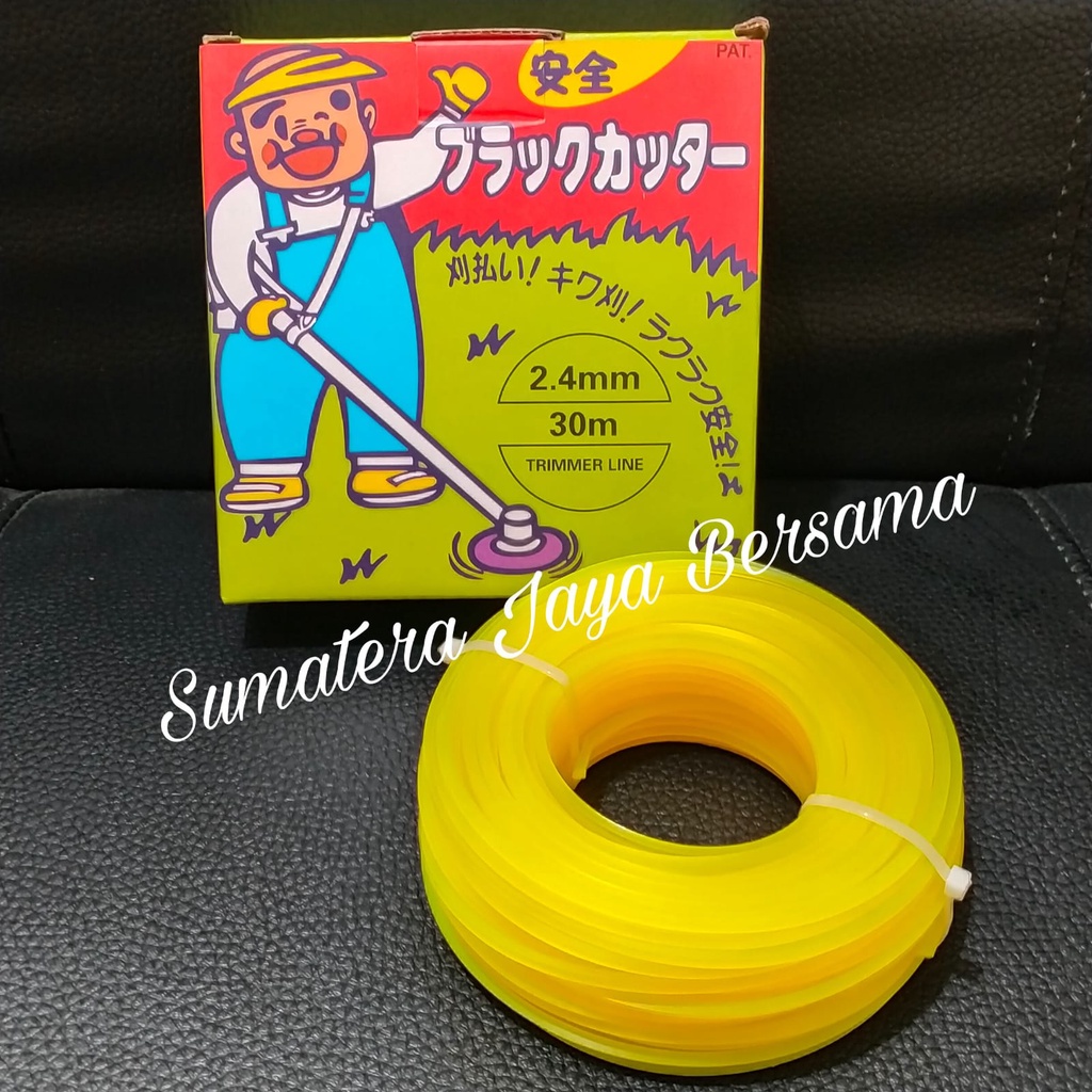 Jual Tali senar mesin potong rumput 30 meter 2,4mm Nylon trimmer line ...
