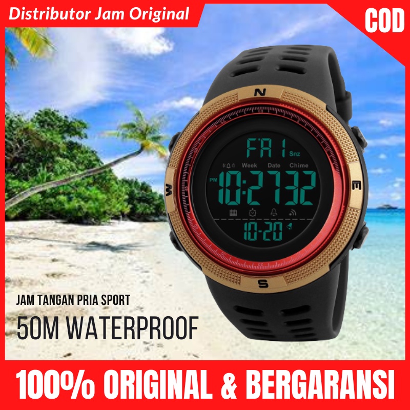 Jual Jam Tangan Pria Digital SKMEI Original Anti Air Fashion Watch ...