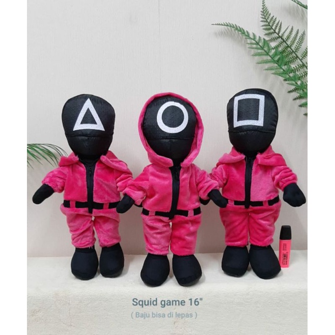 Jual Boneka Squid Game Size 16"/40cm/boneka karakter/boneka viral ...