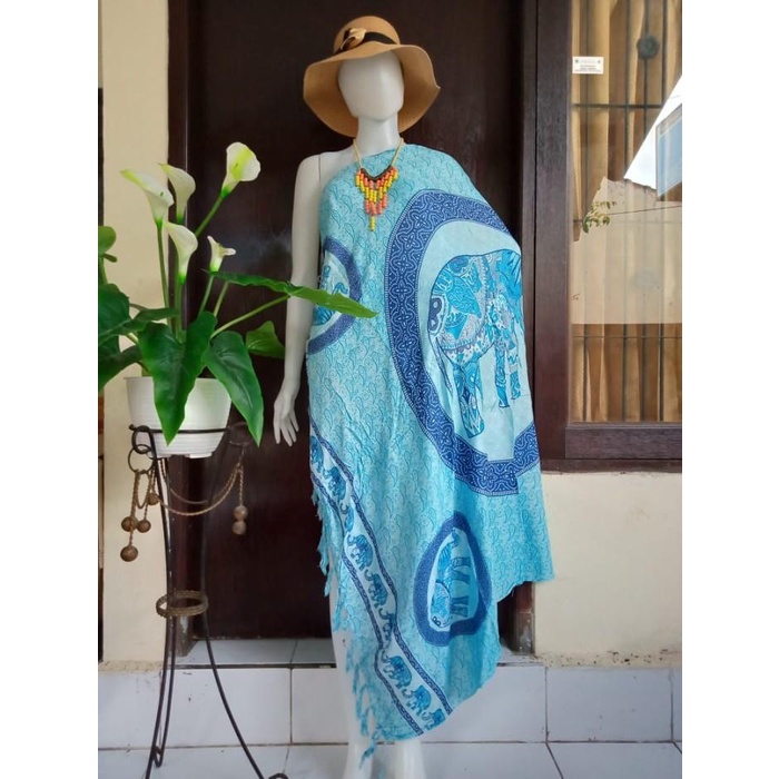 Jual Kain Pantai Bali Rumbai Khas Bali Seri Ke-13 (Real Foto) Sarung ...