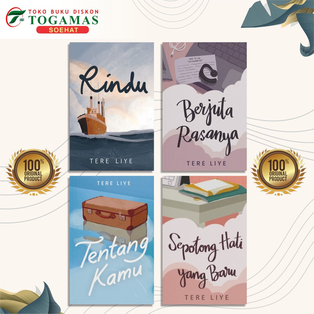 Jual Novel Best Seller Karya Tere Liye : Rindu / Tentang Kamu / Berjuta ...