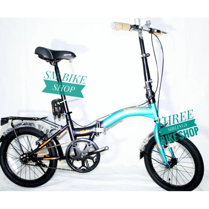 Jual SEPEDA LIPAT UNITED STYLO 16 INCH WARNA HITAM BIRU METALLIC NEW ...