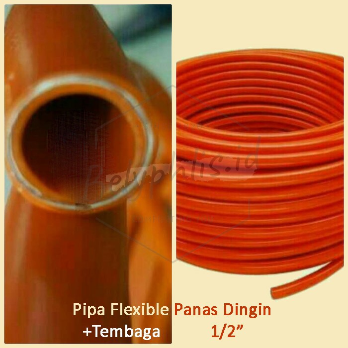 Jual Pipa Flexible + Tembaga | Pipa Air Panas Dingin 1/2" | Shopee ...