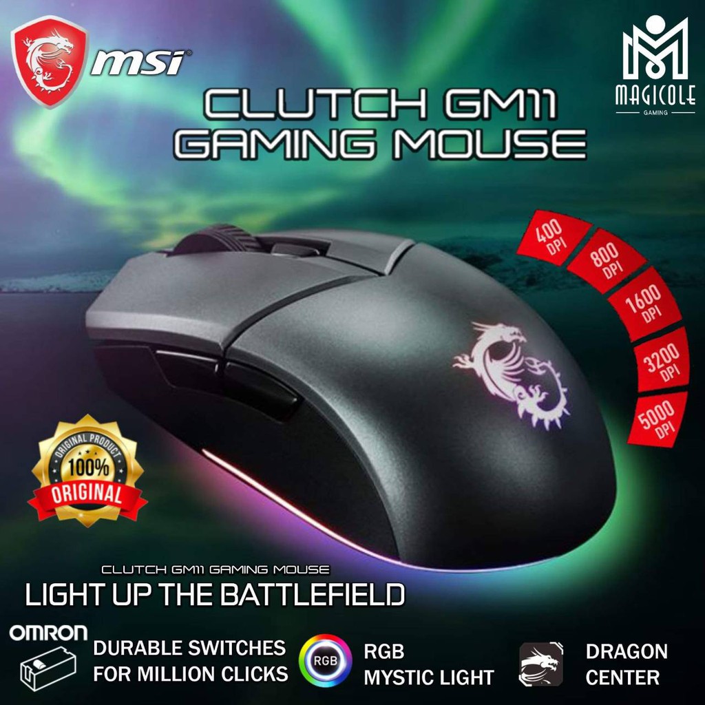 Jual MSI CLUTCH GM11 Gaming Mouse | Shopee Indonesia