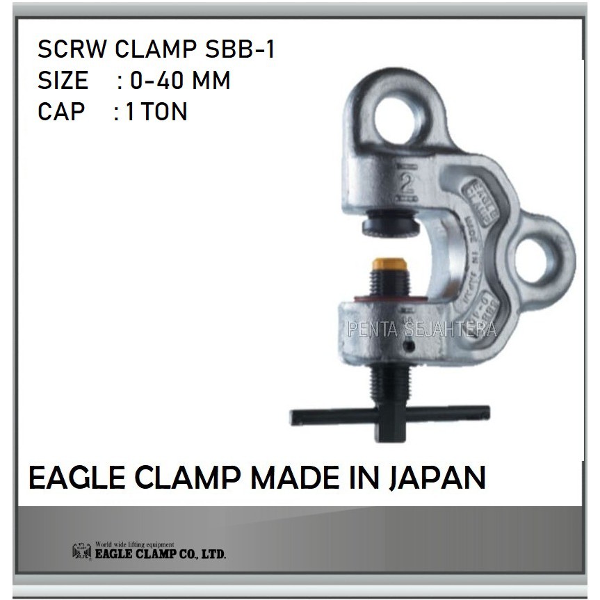 Jual Eagle clamp screw clamp SBB-1 Cap 1 ton, 0 - 40 mm | Shopee Indonesia