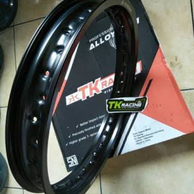 Jual Velg Tk racing 185-17 BLACK & SILVER SUPER/ BRIGHT beda dengan ...