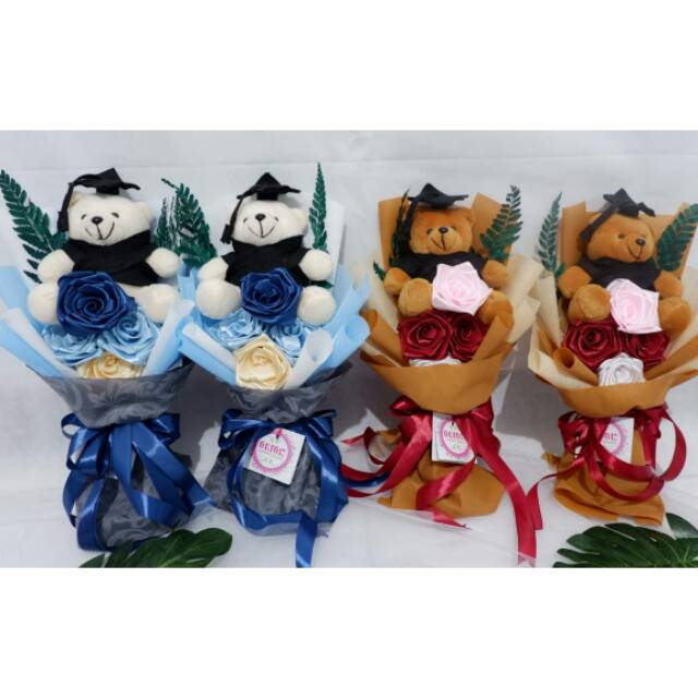 Jual Bunga wisuda/ bucket bunga/ boneka wisuda/ hadiah wisuda/ bouquet ...