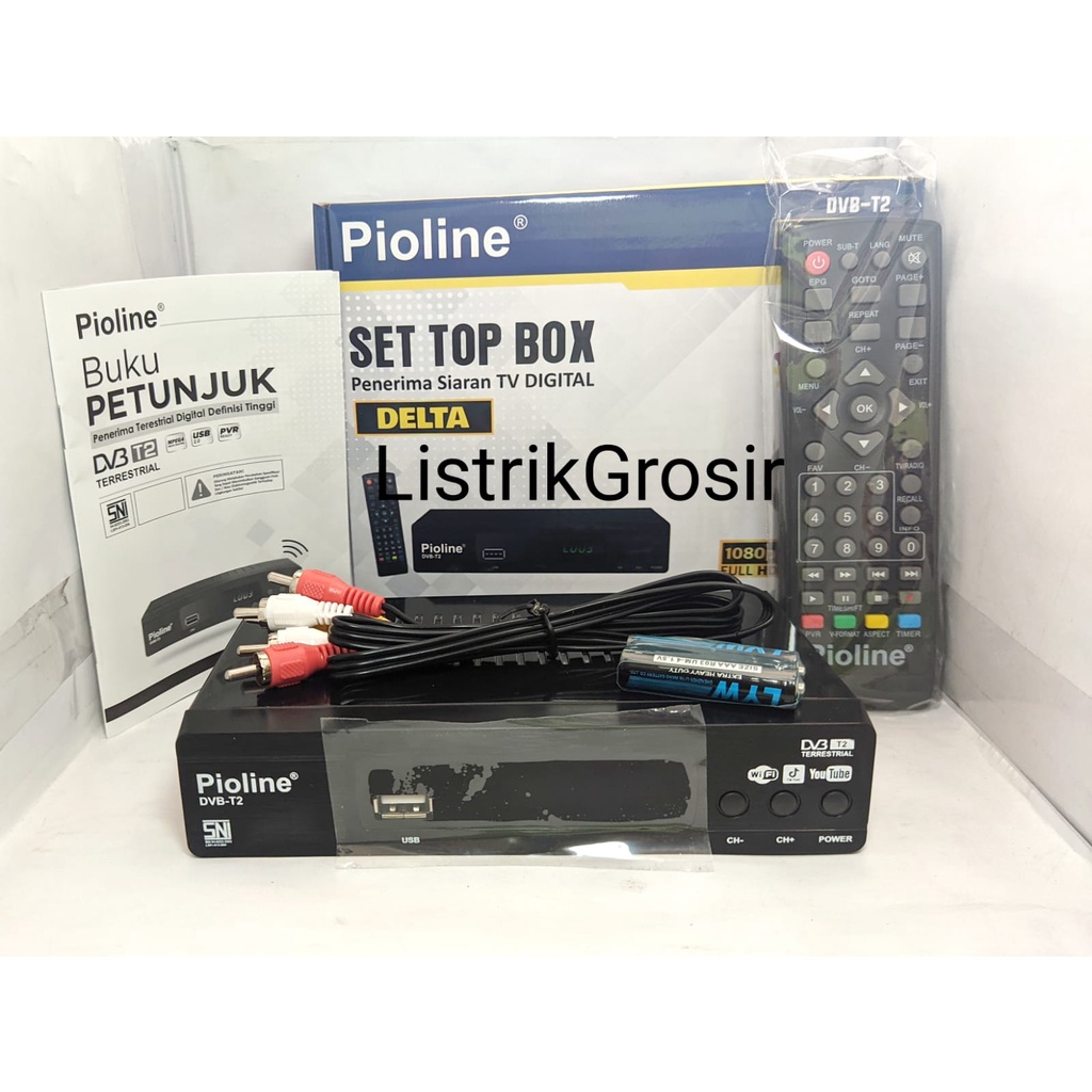 Jual Pioline Delta Set Top Box Pioline Full HD DVB T2 Digital Receiver ...