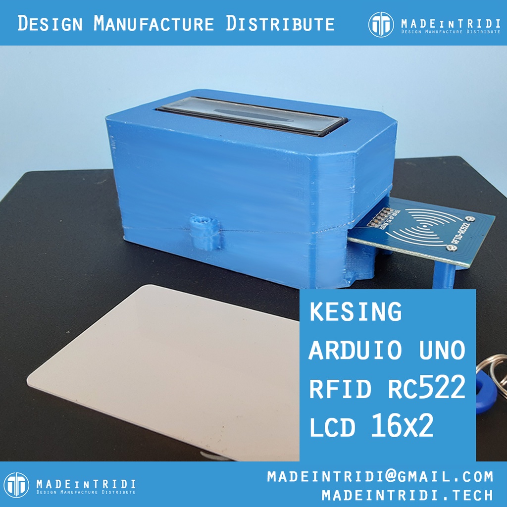 Jual ARDUINO PROJECT CASE arduino uno rfid interface lcd 16x2 i2c ...