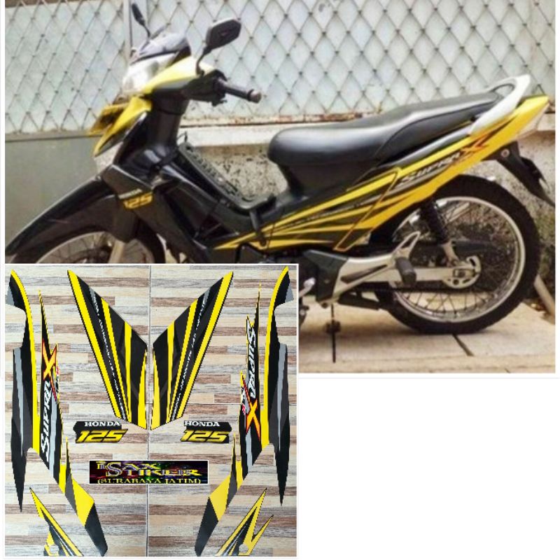 Jual striping original Honda Supra X 125 D tahun 2008 2009 | Shopee ...